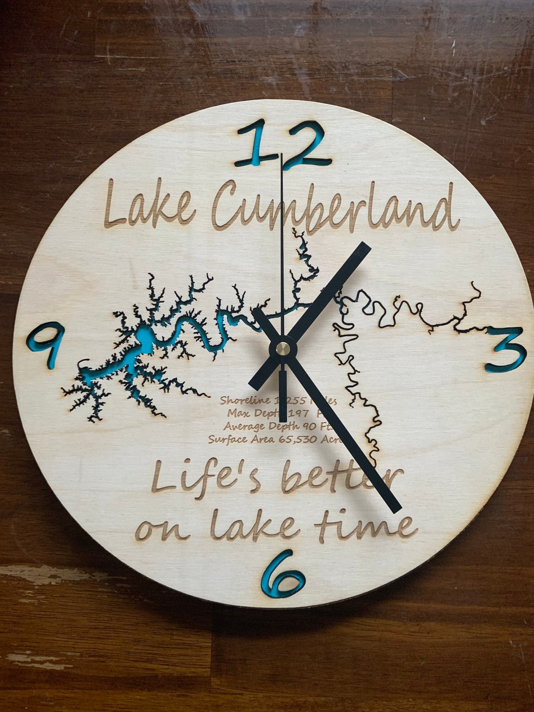 Wooden Laser Cut Clock - Etsy