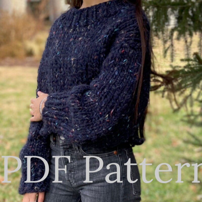 Bulky Sweater Pattern - Etsy