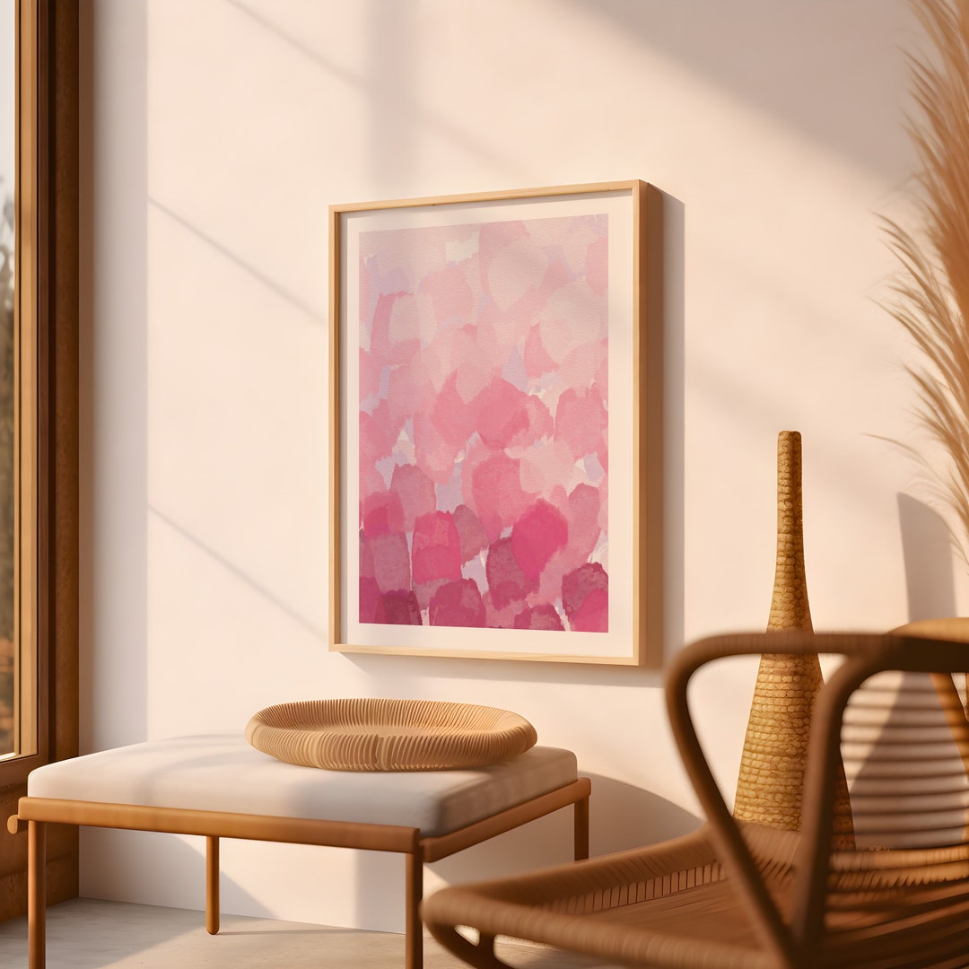 Abstract Berry Watercolor Wall Art Print - Etsy