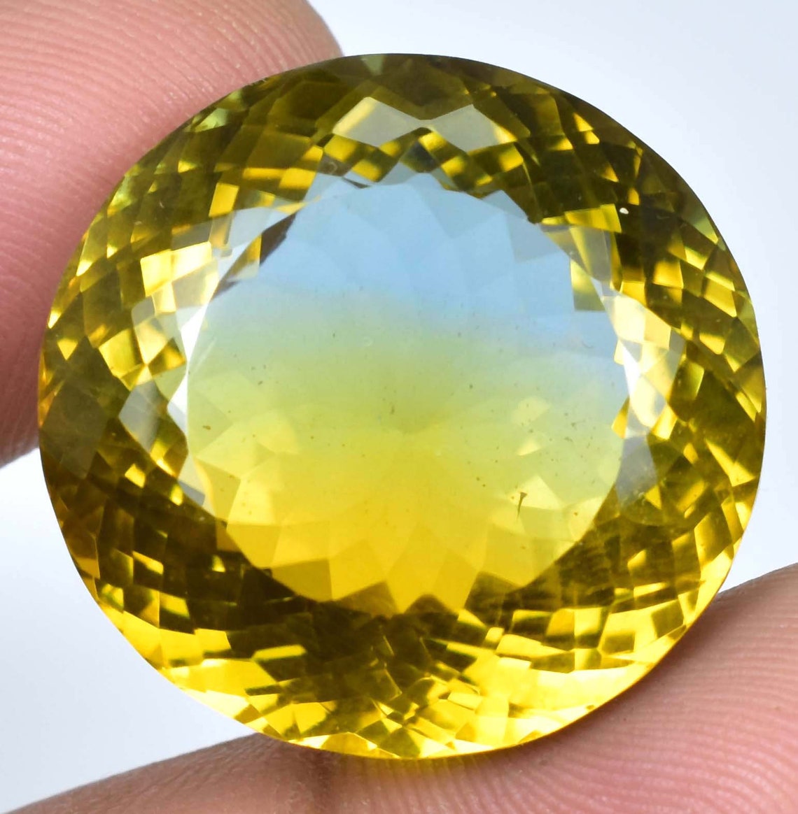 Very Rare 57.35 Ct 100% Natural Bi-Color Tourmaline Round | Etsy