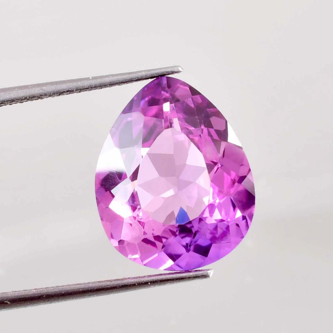 9.20 Ct Flawless Ceylon Purple Pink Bi-color Sapphire Round Cut Loose ...