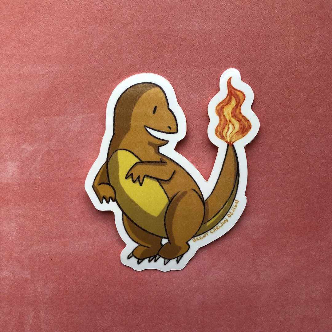 Fire Lizard Vinyl Sticker - Etsy