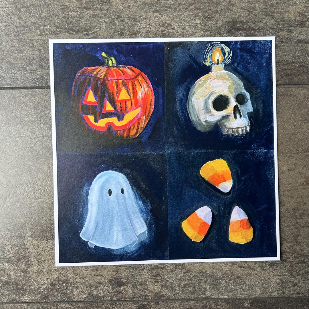 Halloween Traditional 8x8 Print - Etsy