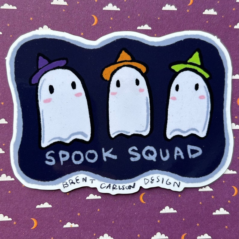Spook Squad Vinyl Sticker - Etsy