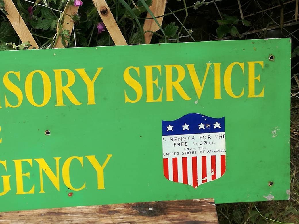 1940s Vintage American Government Agency Metal Sign for - Etsy