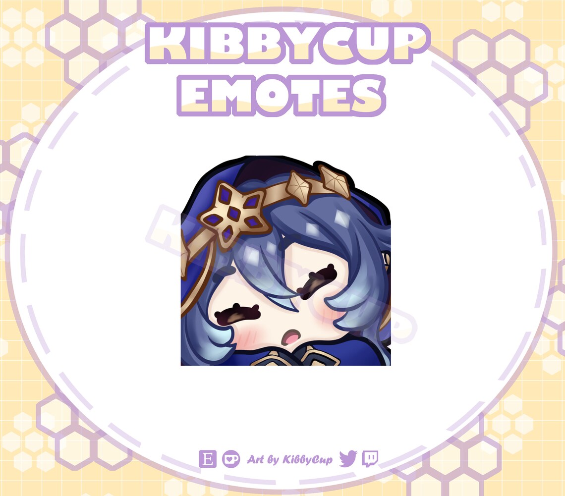 Layla Sleeping Genshin Impact Emote Twitch Discord Streamer - Etsy