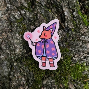 Georgie the Wizard Fox | Spooky Season Stickers | Vinyl Weatherproof ...