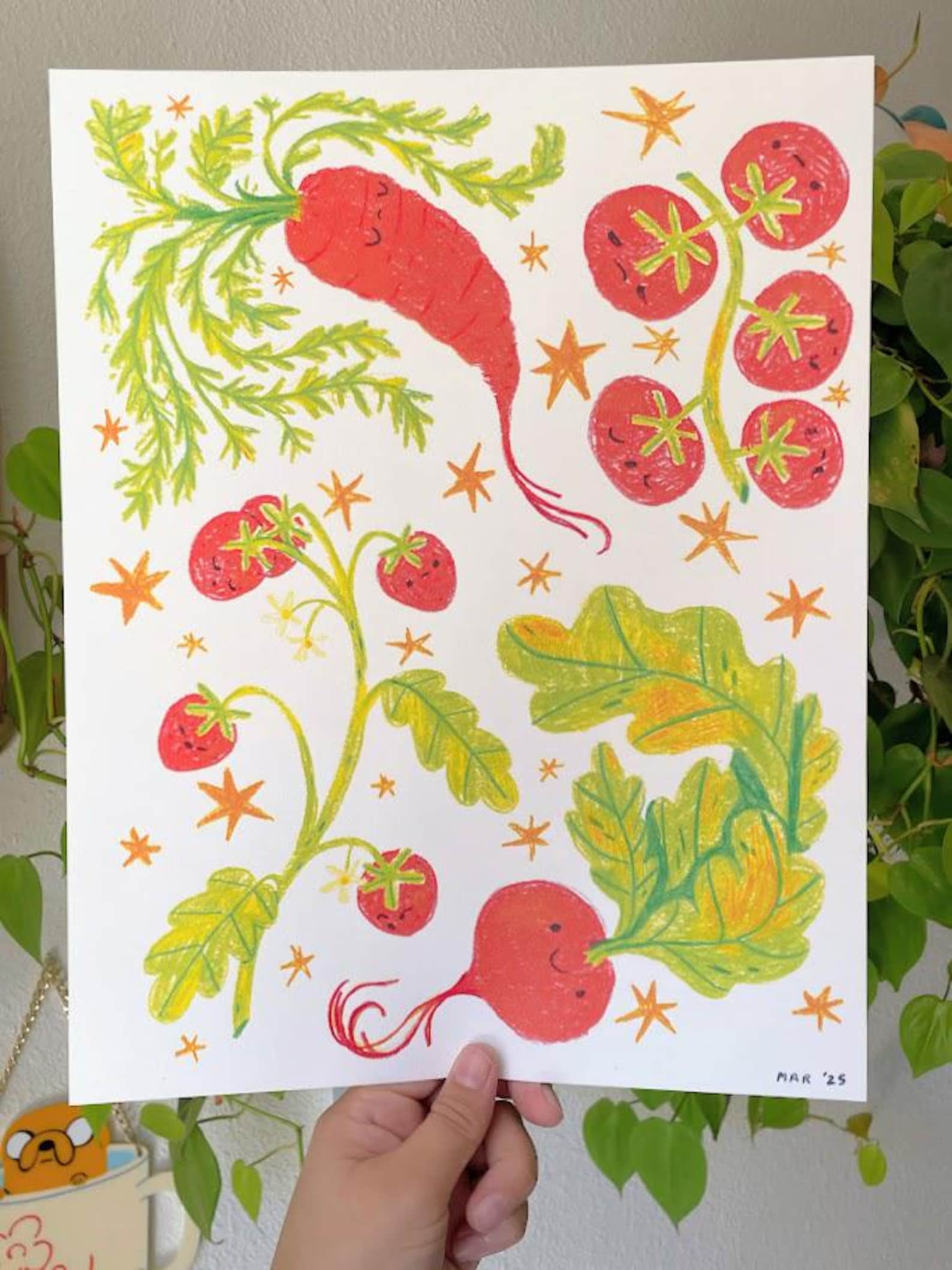 Veggies Art Print 11x14 - Etsy