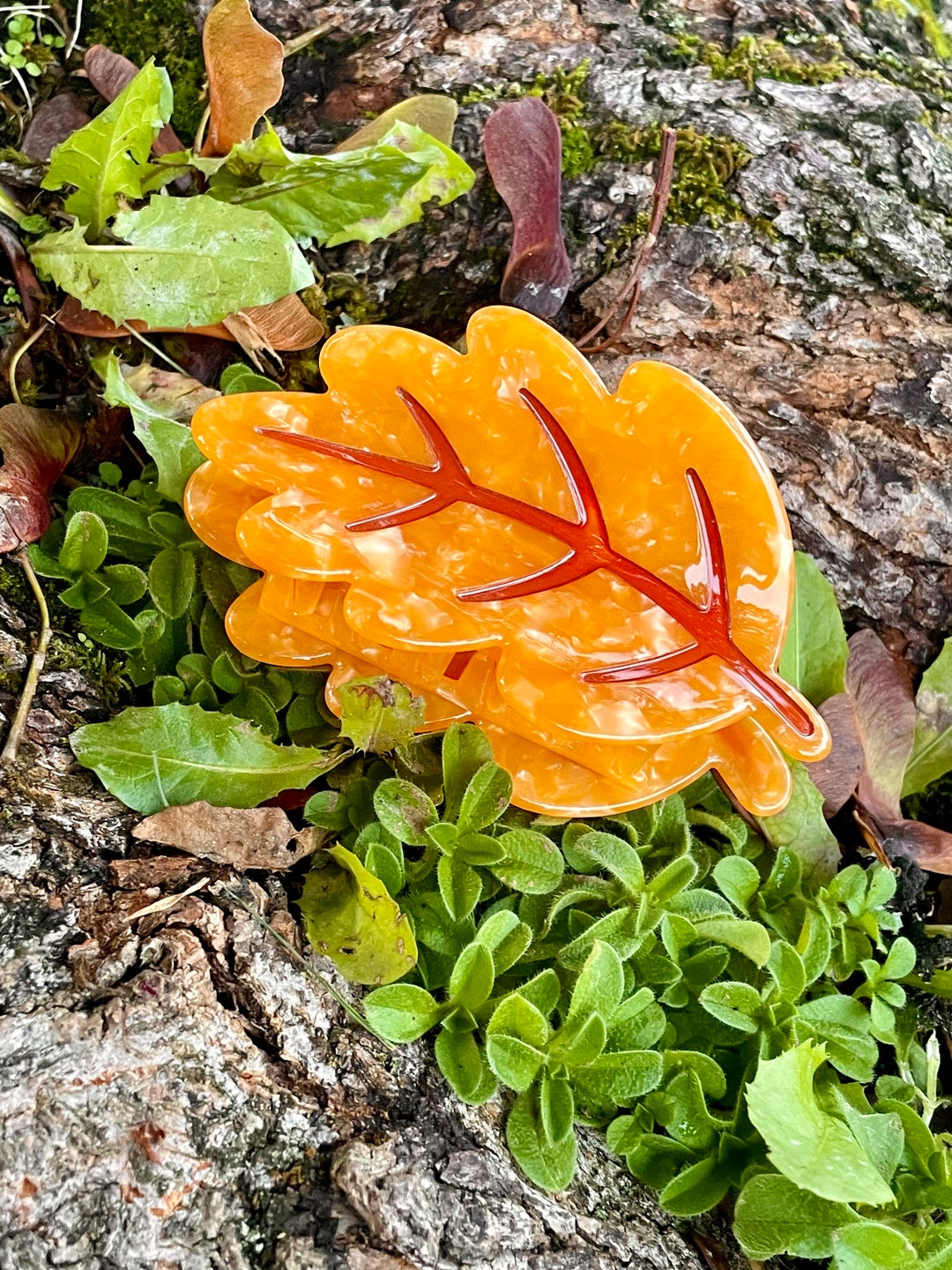 Autumn Leaf Claw Clip | Hair Claw Clip | Fall-themed Hair Accessories ...