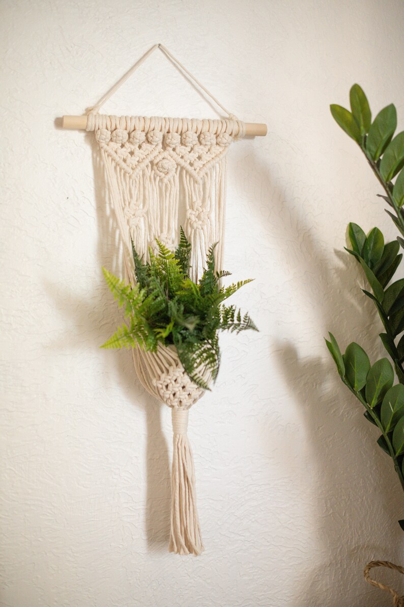 Macrame Wall Plant Hanger | Macrame Plant Hanger | Wall Decor | Wall ...