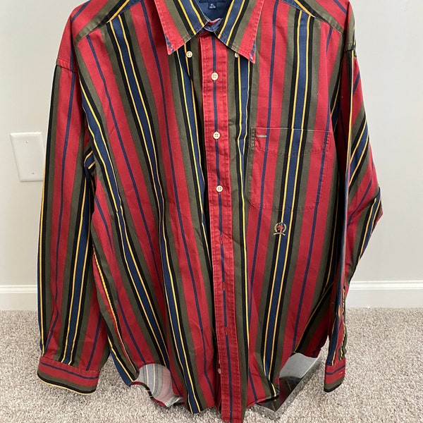 90s Stripe Shirt - Etsy