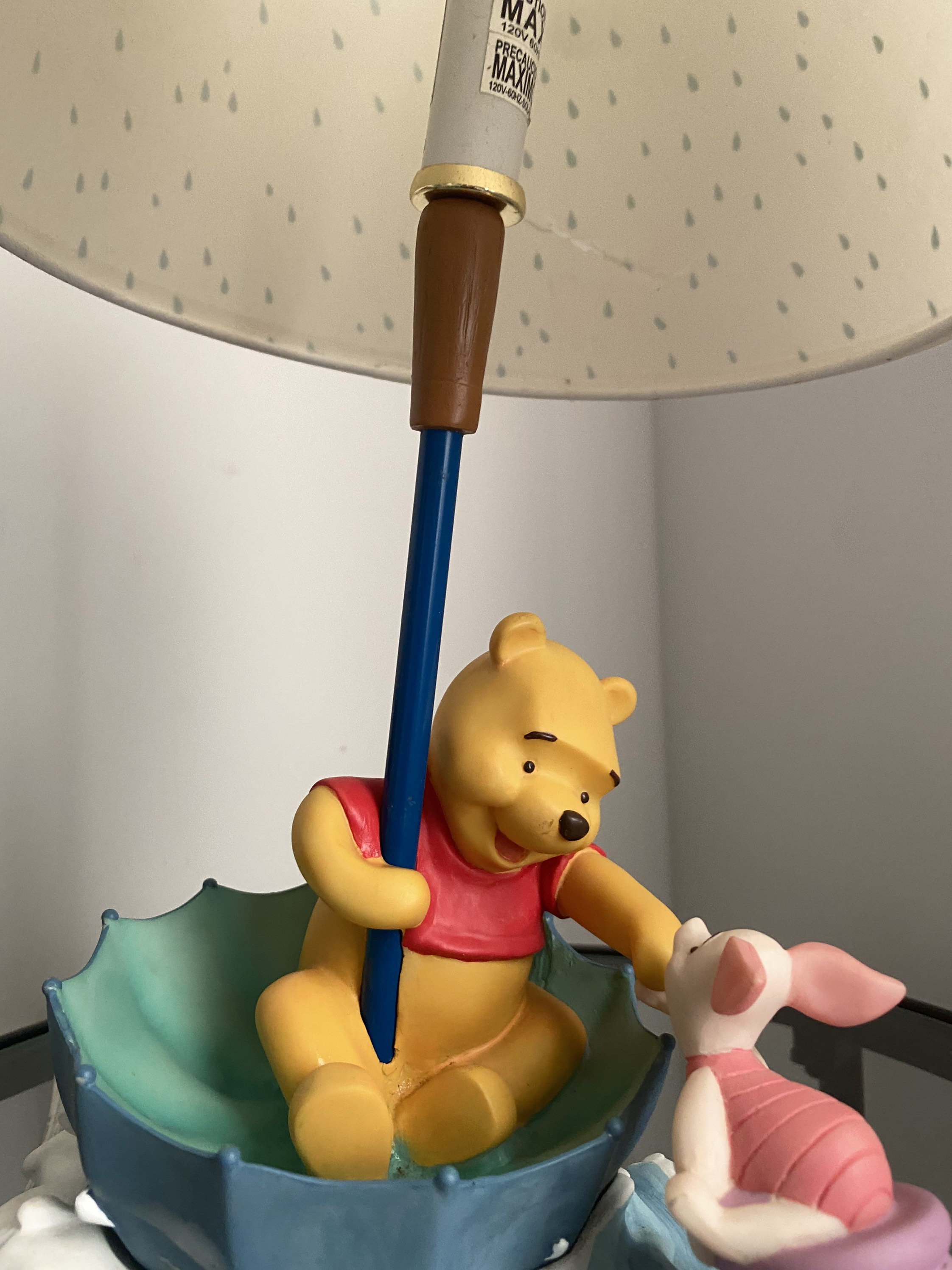 Vintage Winnie the Pooh Lamp Winnie the Pooh and Piglet | Etsy