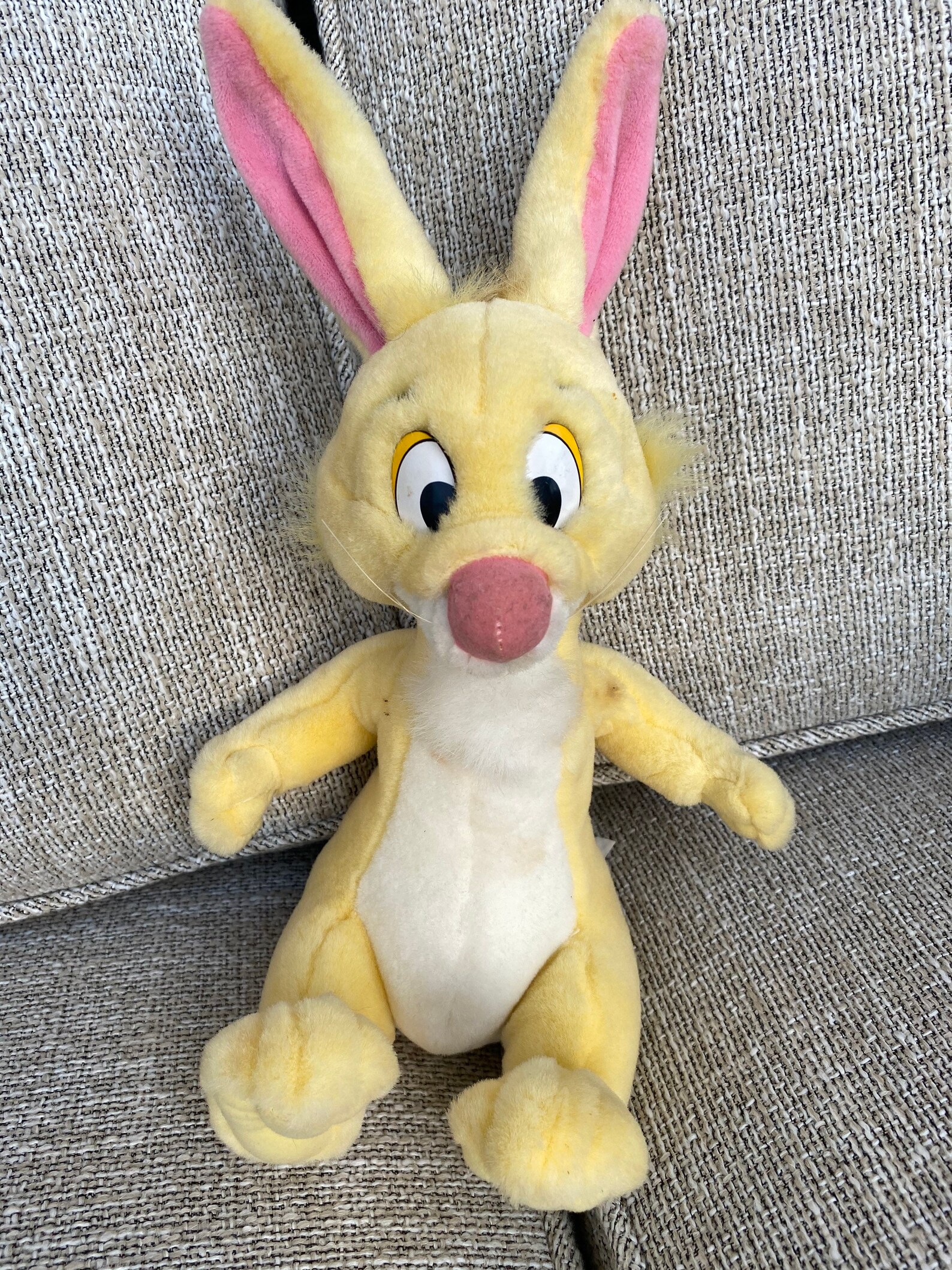 Vintage DISNEY STORE 13 Plush Yellow RABBIT Winnie The Pooh | Etsy