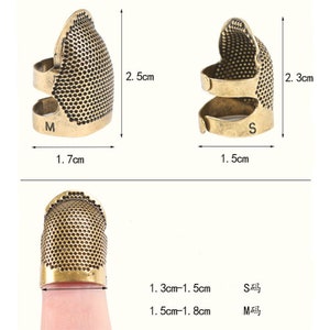 Sewing Thimble Finger Protector Retro Handwork Sewing - Etsy