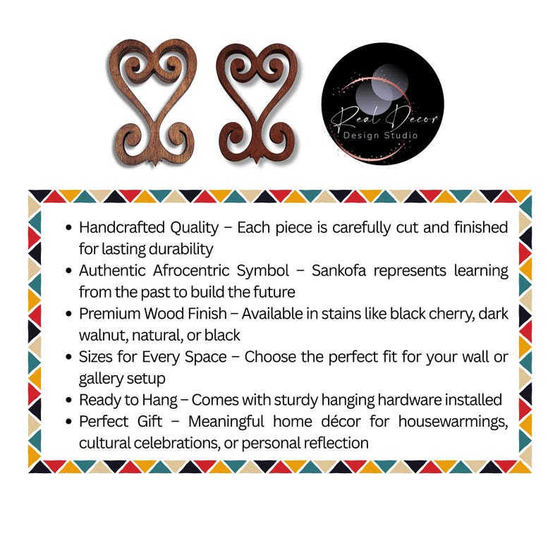 Sankofa Wooden Wall Art: Afrocentric Home Decor, Adinkra Symbol - Etsy