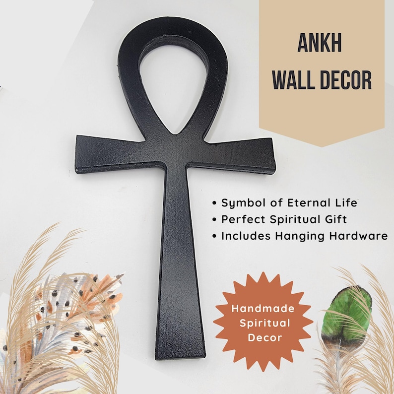 Black Ankh Wall Decor: Rustic Wood African Symbol of Life - Etsy
