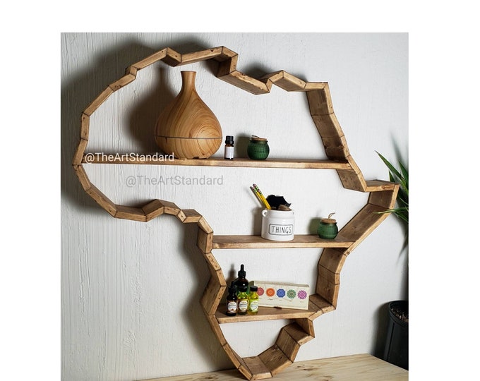 Floating Africa Living Shelf - Etsy