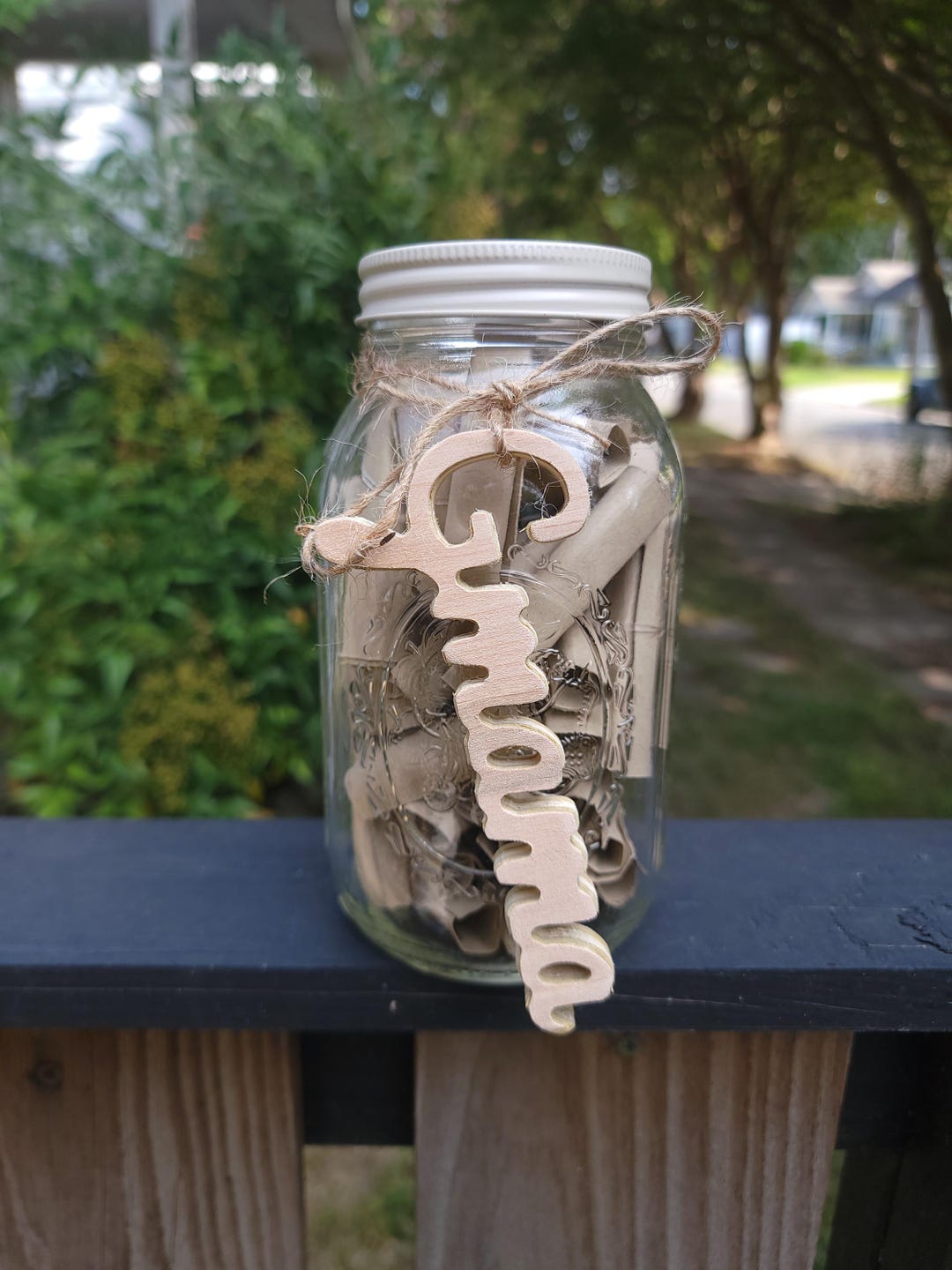 Personalized Affirmation Jar for Christian Boomers 32oz Glass Container ...