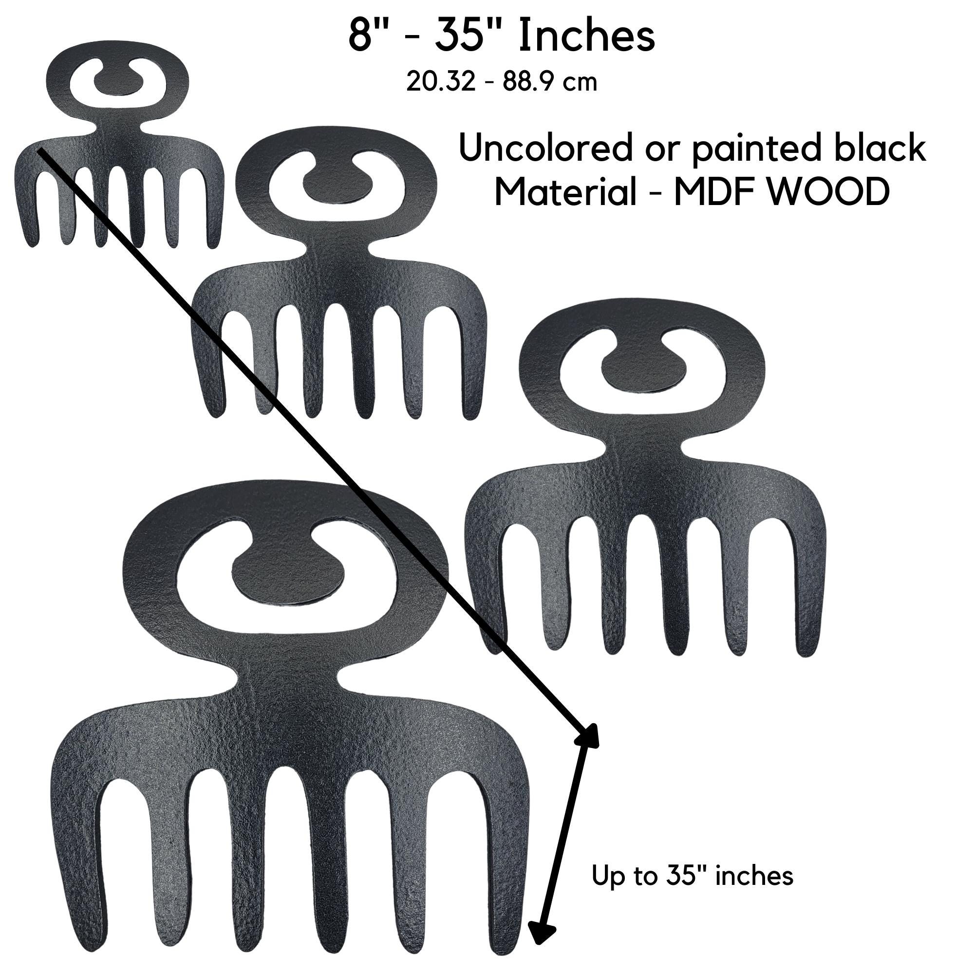 Duafe Adinkra Wall Art: Afrocentric Feminine Symbol, Wooden Decor - Etsy