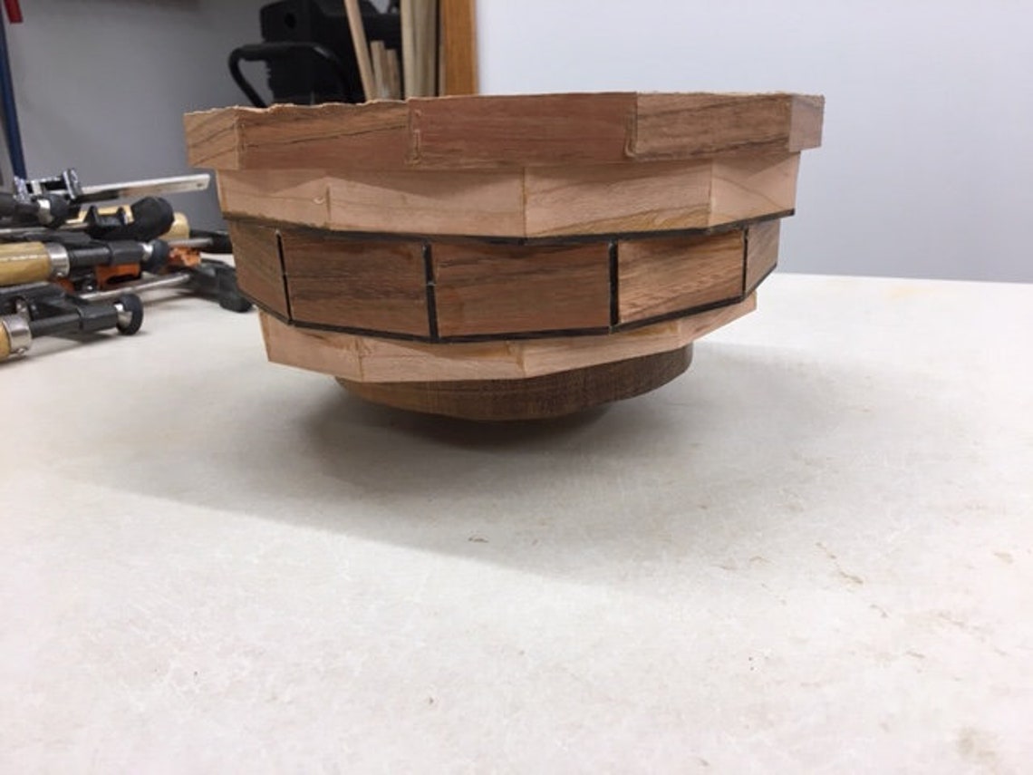 Segmented Wood Bowl, Multi-axis, Woodturned Bowl, Brazilian Cherry ...