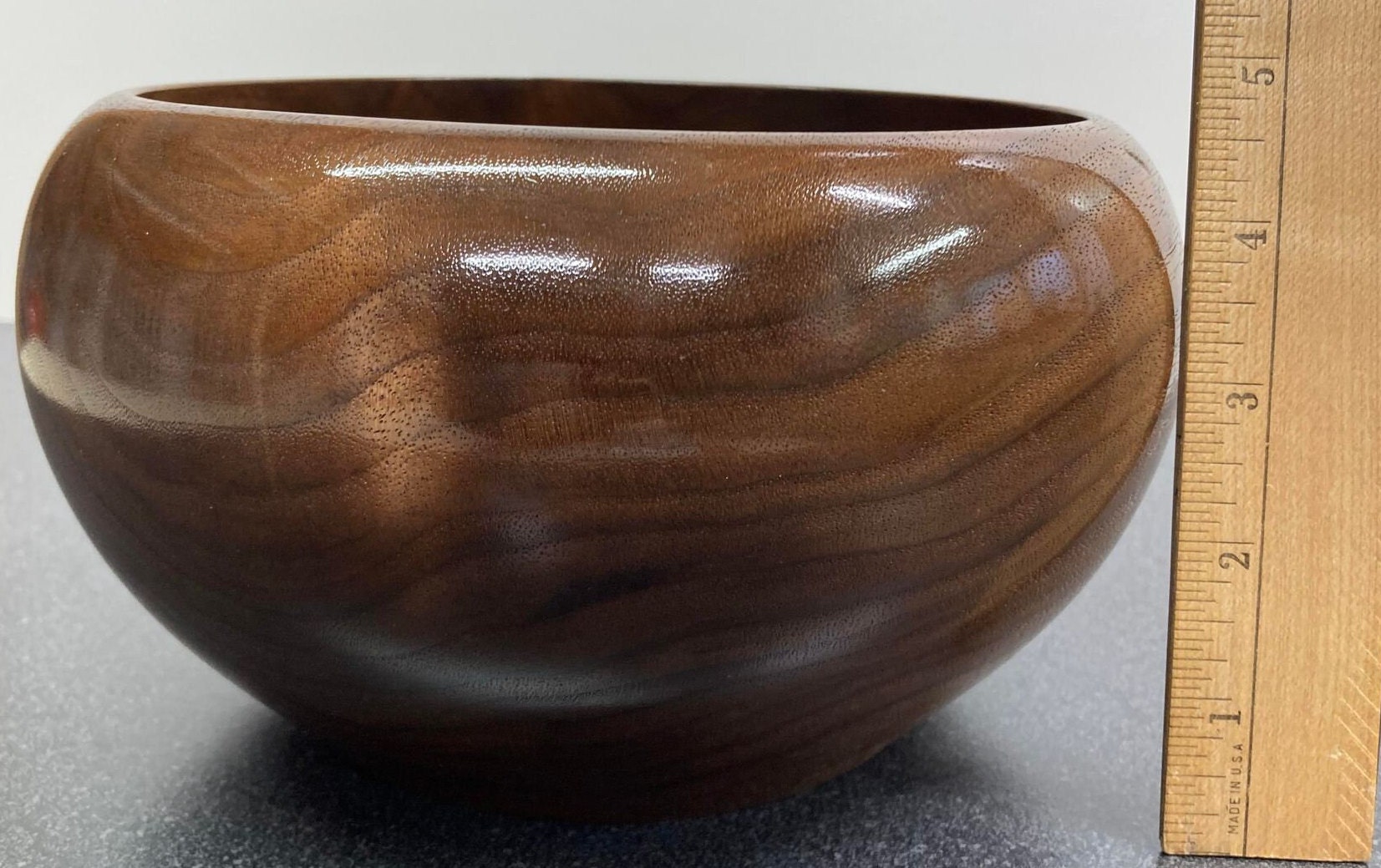 Woodturned Bowl, Walnut Wood, Wooden Bowl, Unique Gift, Housewarming ...
