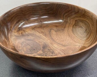 Woodturned Bowl, Walnut Wood, Wooden Bowl, Unique Gift, Housewarming ...