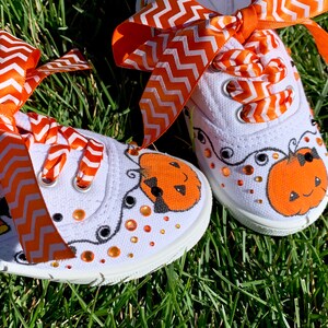 NEW Custom Painted Halloween Pumpkin Candy Corn Rhinestone - Etsy