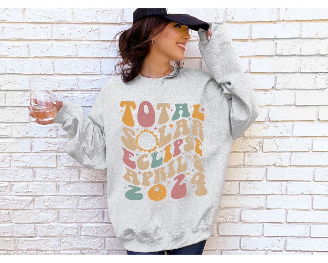 Total Solar Eclipse Sweatshirt, 2024 Solar Eclipse Gift, April 8 2024 ...