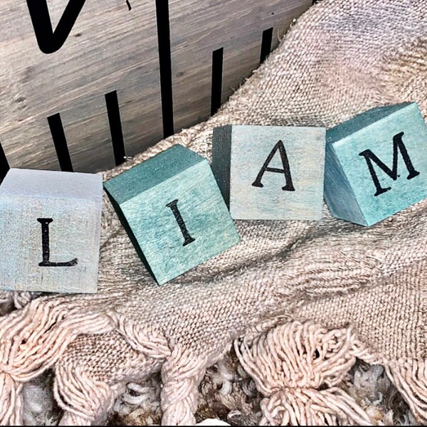 Baby Name Blocks - Etsy