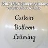 Custom Vinyl Balloon Decals: Personalized Party & Wedding Decor - Etsy