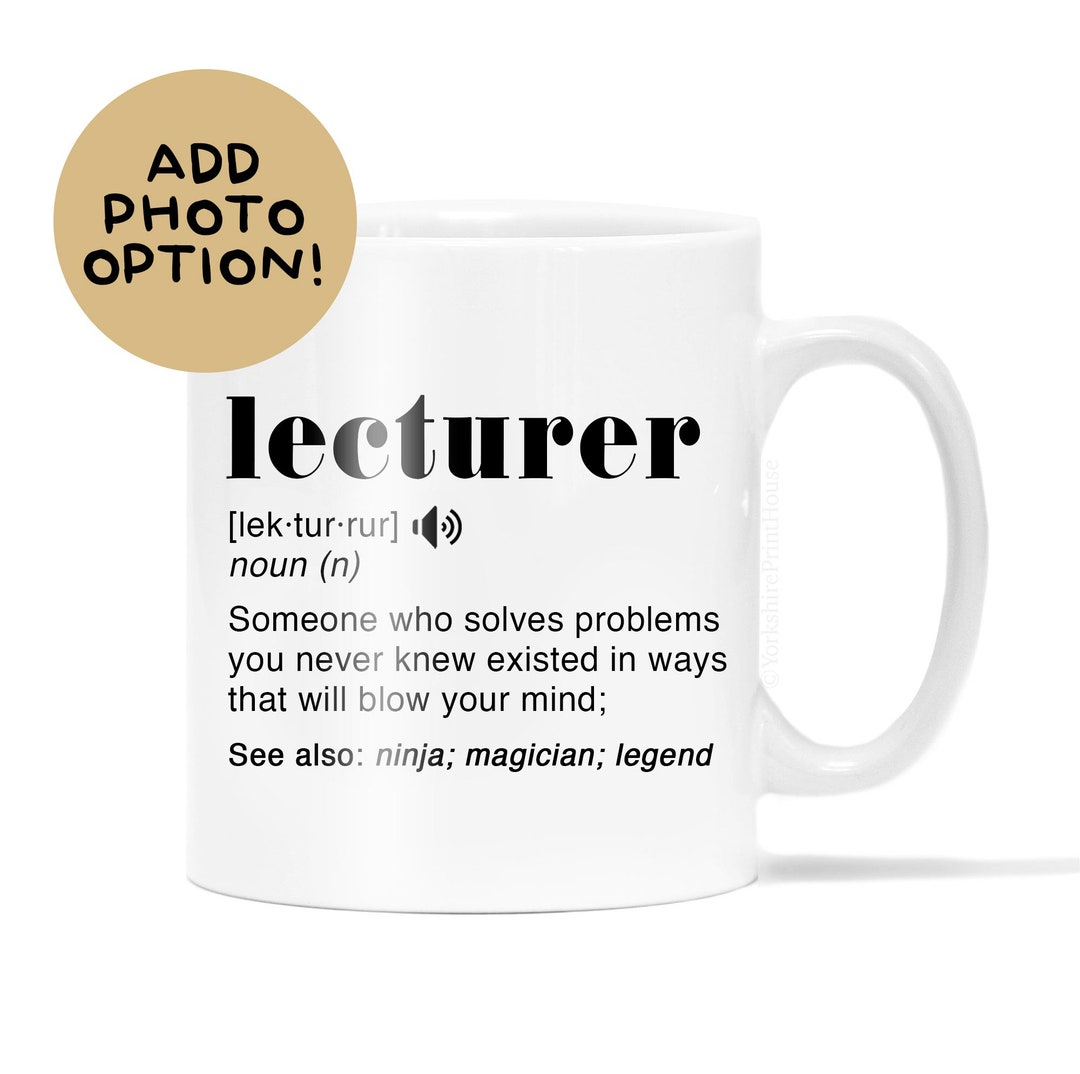 Lecturer Definition Mug, Personalised Mug, Customised Mug, Personalised ...