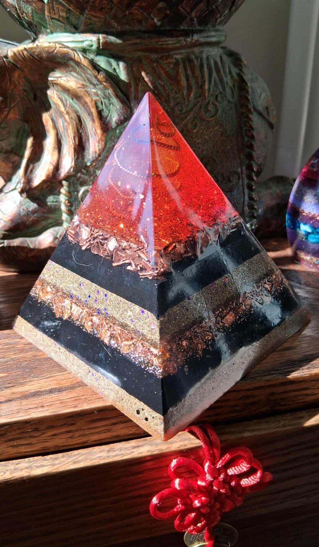 Orgonite Pyramid: EMF Protection, Meditation Aid, Tensor Technology - Etsy