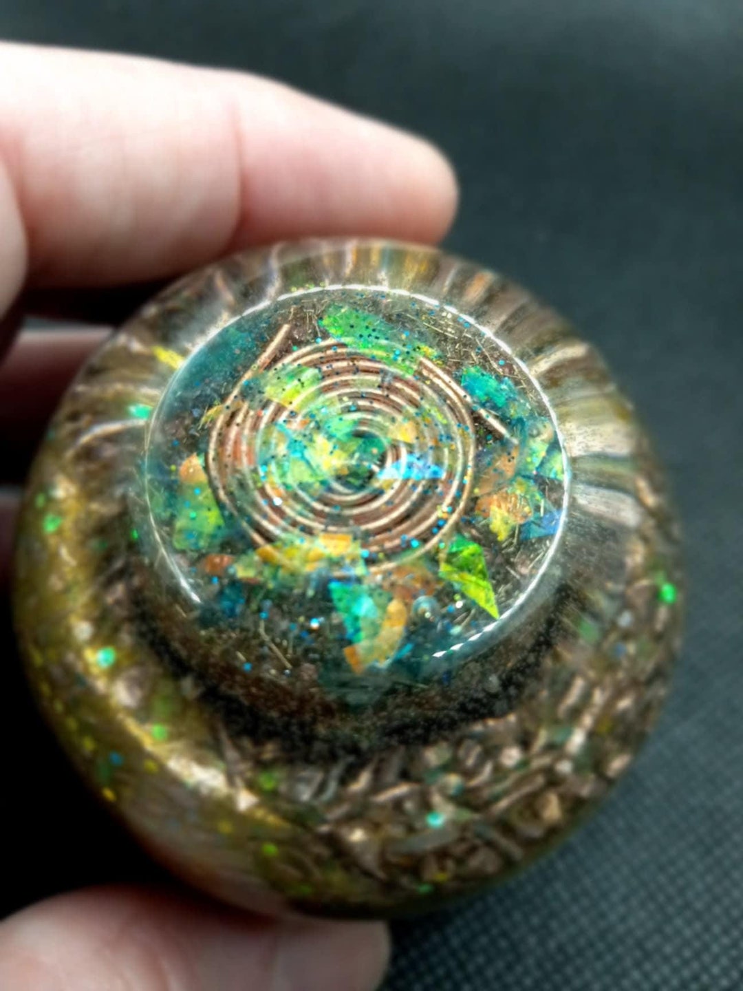 Dome Orgonite: EMF Mitigation With Shungite, Selenite & Quartz - Etsy