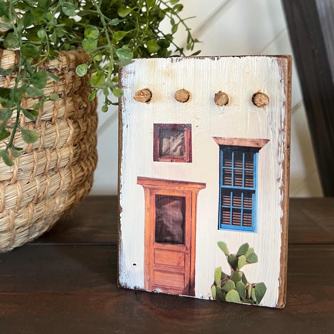 Rustic Wood Pueblo Art Decor - Small - Etsy
