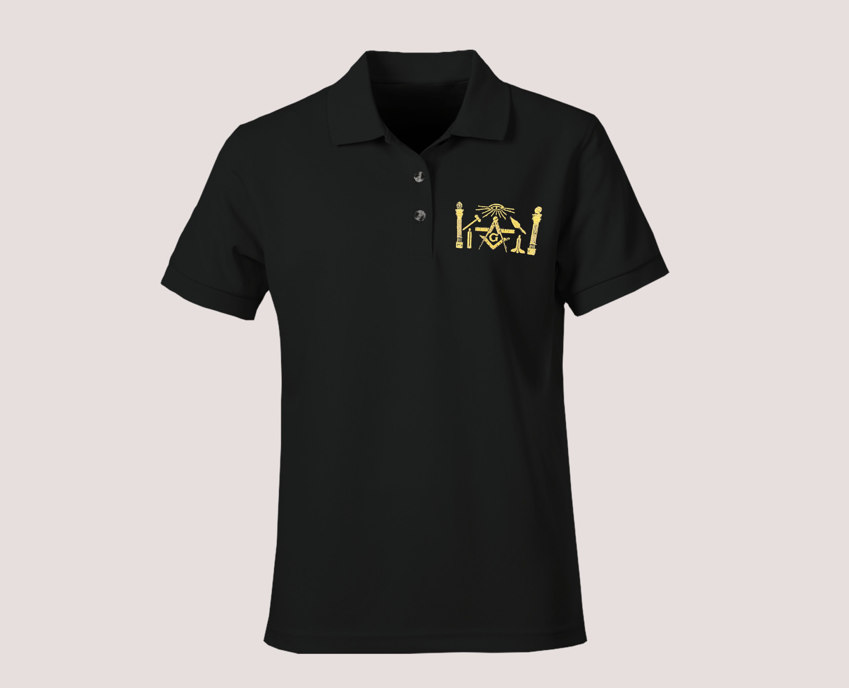 Masonic Working Tools Polo Shirt | Masonic Apparel | Masonic Polo ...