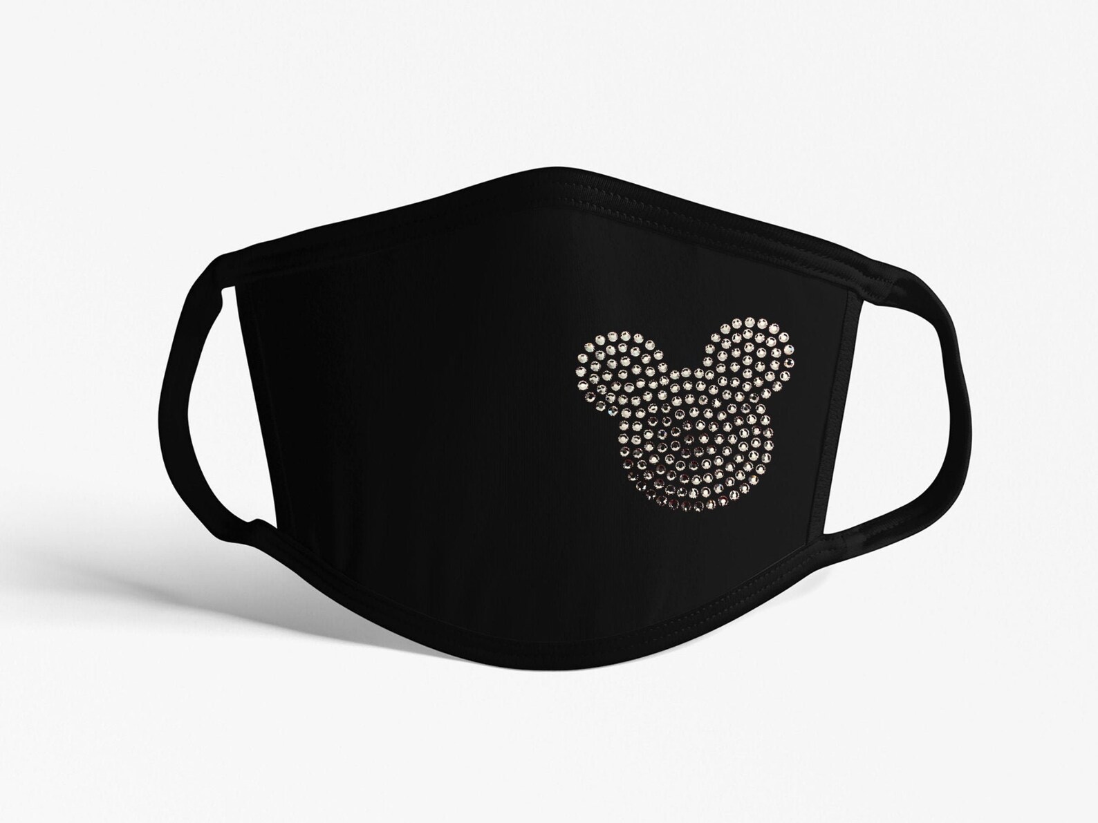 Mickey Mouse Bling Face Mask / Mickey Mouse Face Mask / Mickey Face ...
