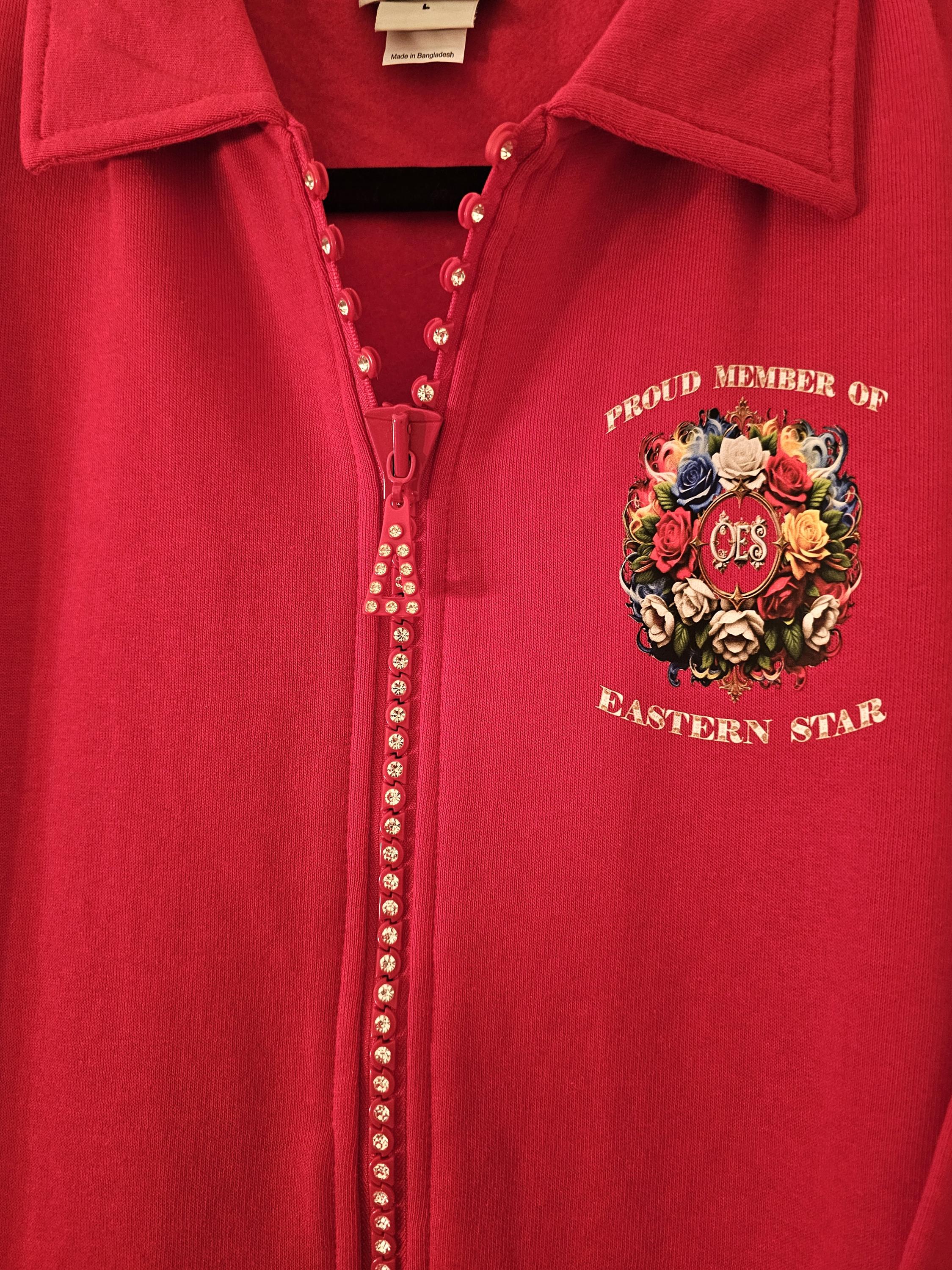 Order of Eastern Star. Beautiful Bling Fully Zippered Fleece Jacket ...
