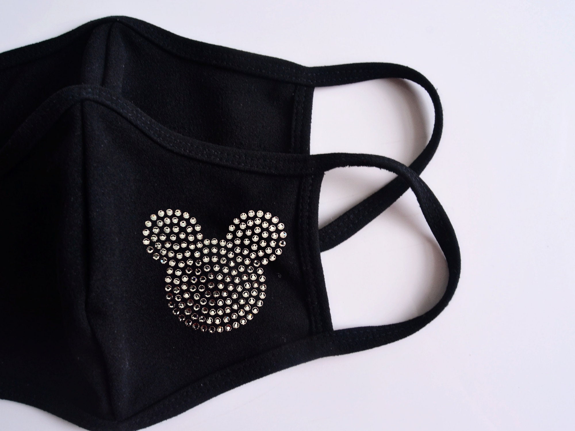 Mickey Mouse Bling Face Mask / Mickey Mouse Face Mask / Mickey - Etsy