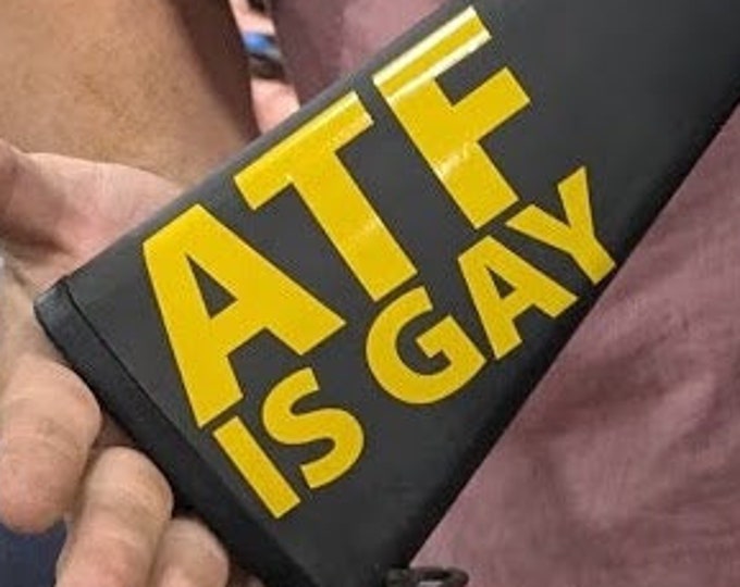 Not ATF Vinyl Disguise Sticker. - Etsy