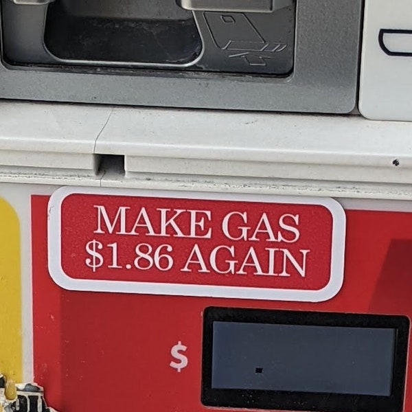 Trump Gas Pump Stickers - Etsy