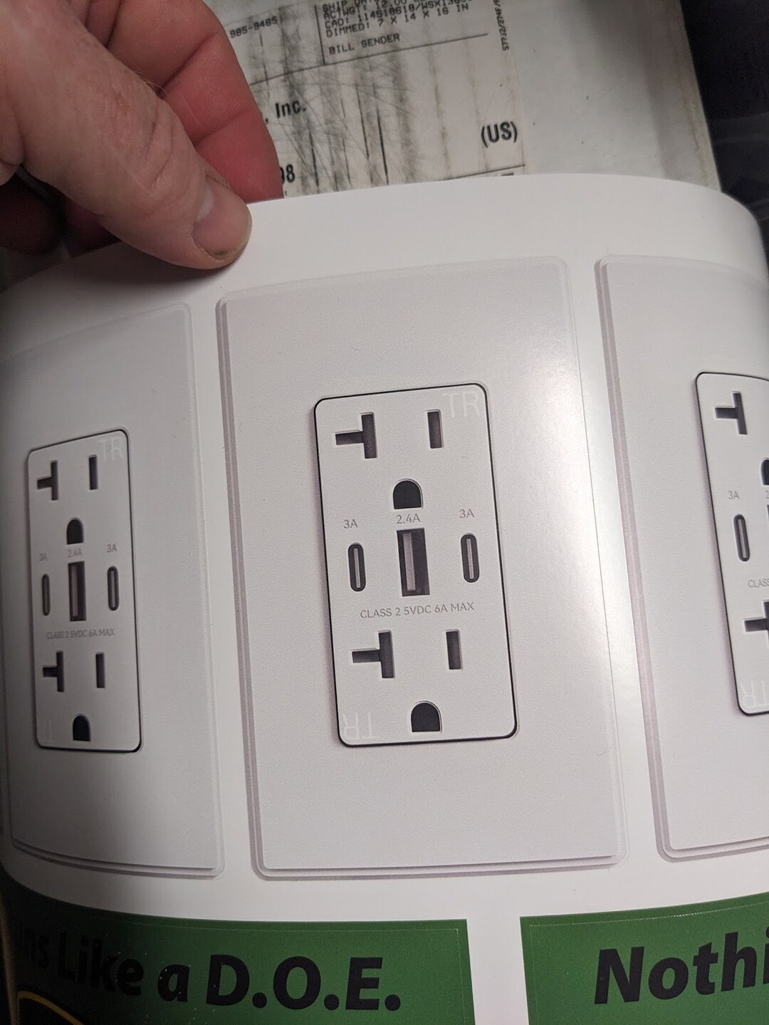 12 Prank Electrical Outlet Decal USB Phone Charge Airport Gag - Etsy