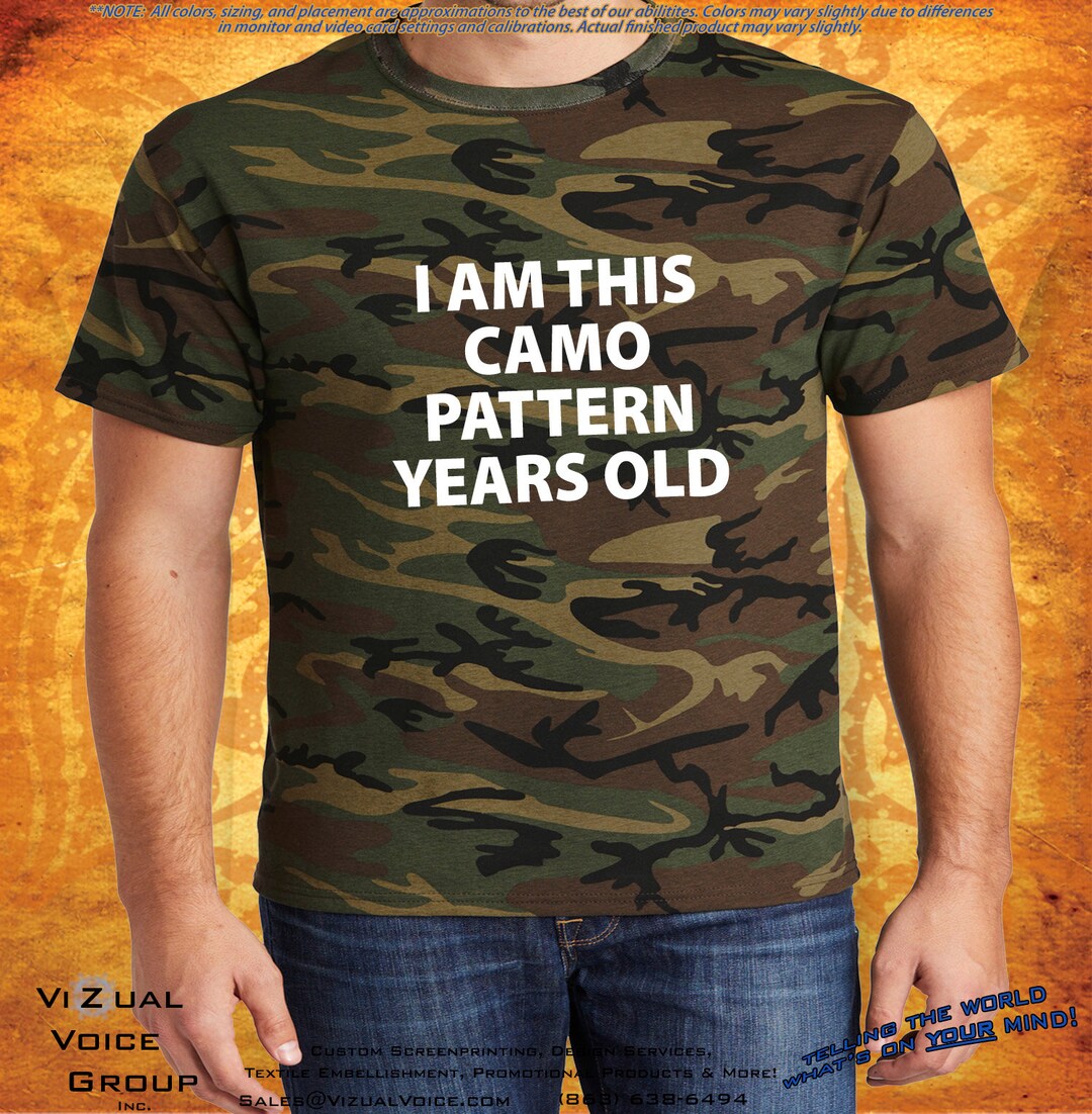 I'm This Camo Pattern Tee Old Soldier M81 Woodland Camo BDU Pattern - Etsy
