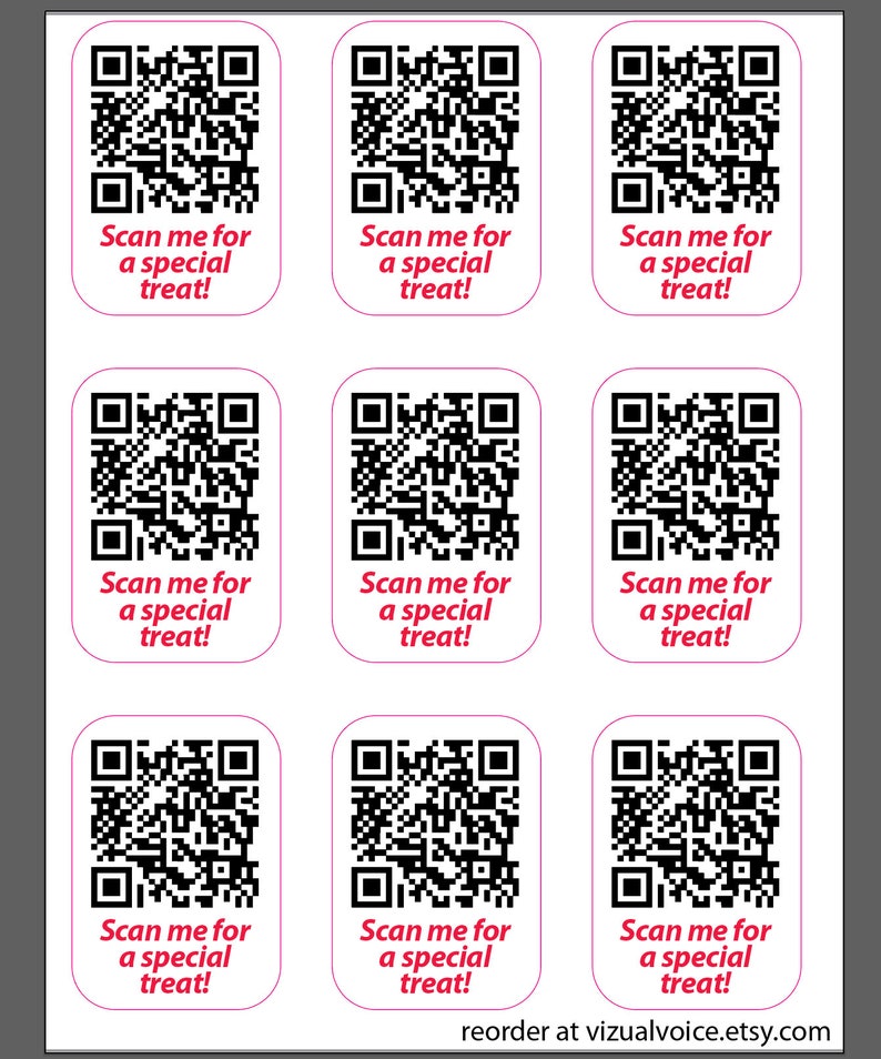 Rick Roll QR Code Sticker 9 Pack Prank - Etsy