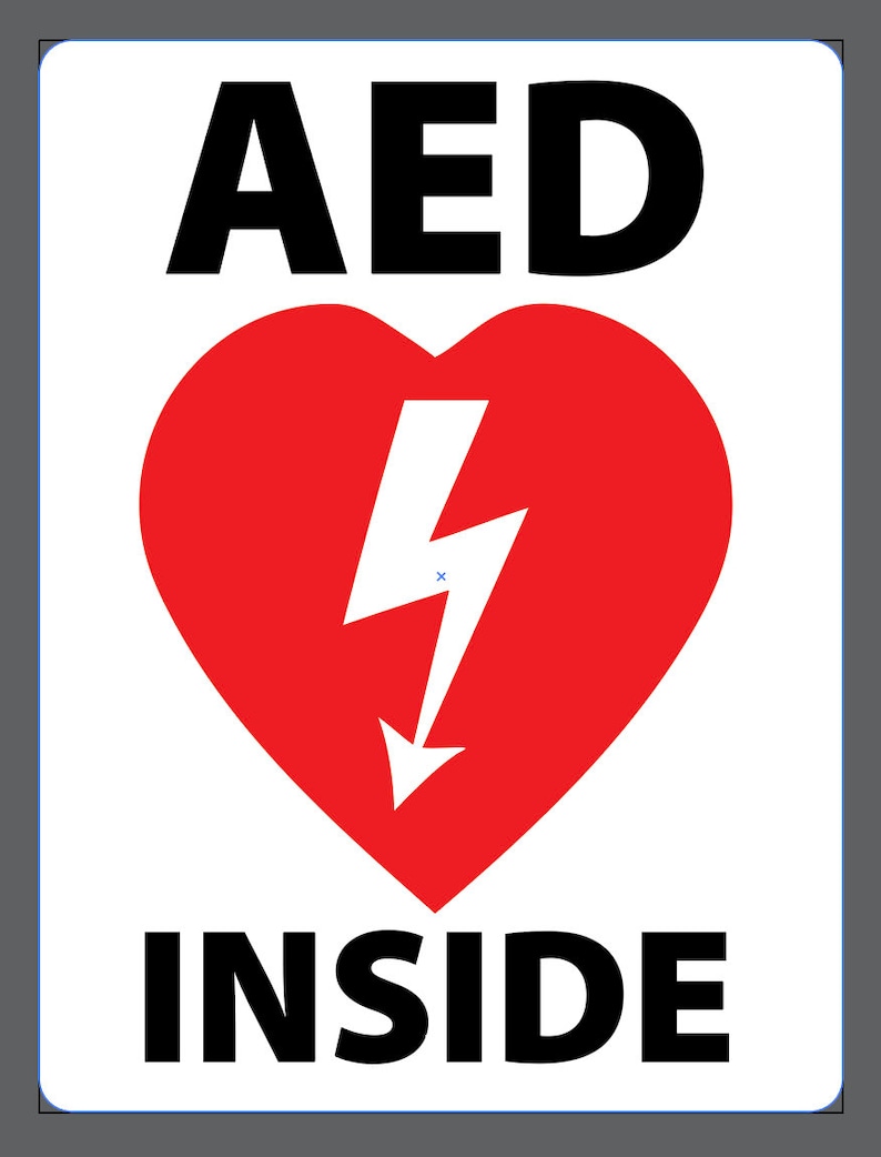AED Inside and AED Here Signs/stickers - Etsy