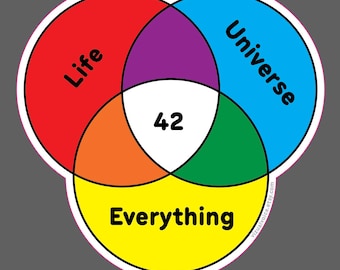 Hitchhiker's Guide to the Galaxy, 42: the Answer to Life, the Universe ...