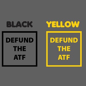 Defund the ATF Vinyl Decal - Etsy