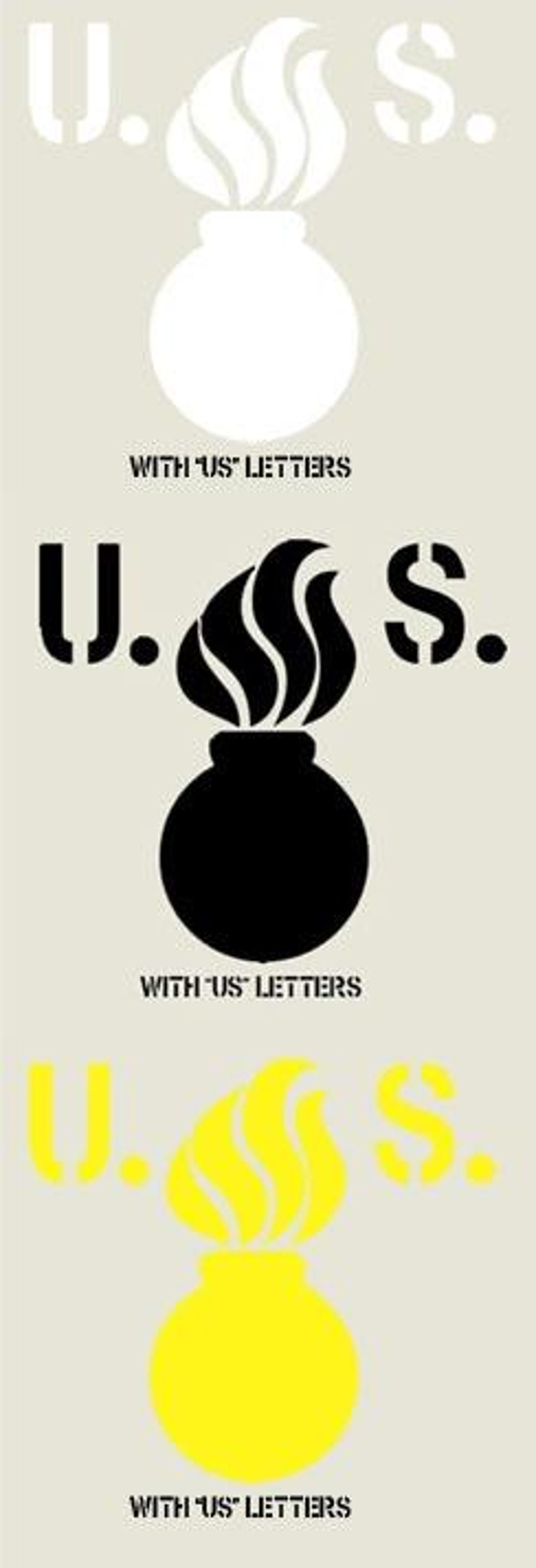 Ordnance Flaming Bomb US Vinyl Decal - Etsy