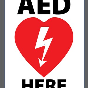 AED Inside and AED Here Signs/stickers - Etsy