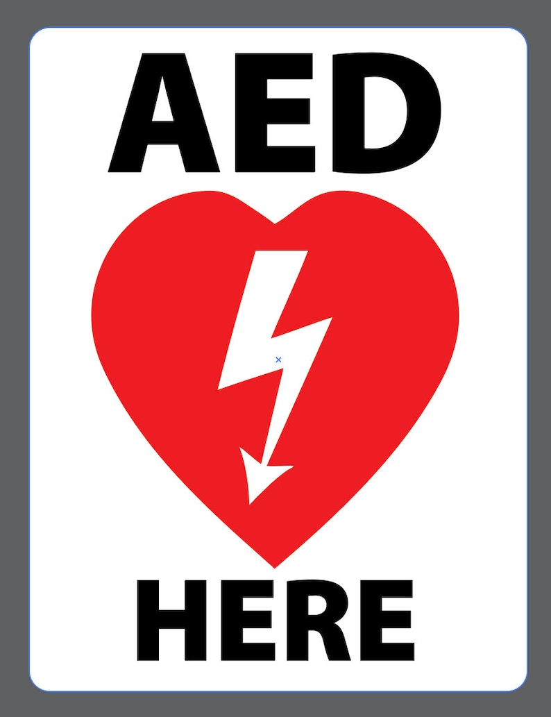 AED Inside and AED Here Signs/stickers - Etsy