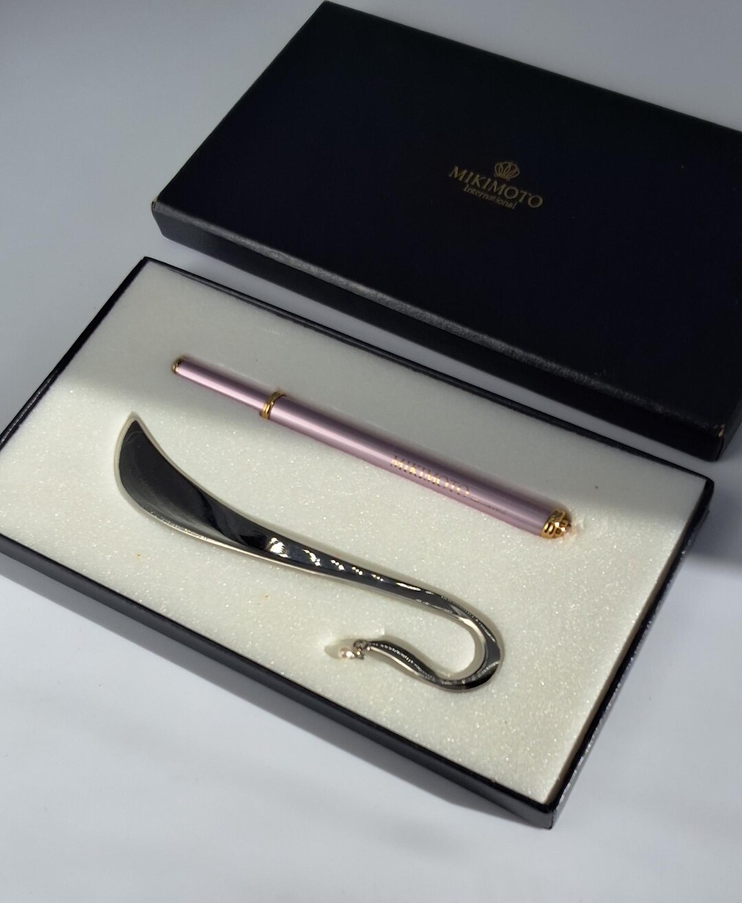 Mikimoto Pearl Pen and Pearl Bookmark - Etsy